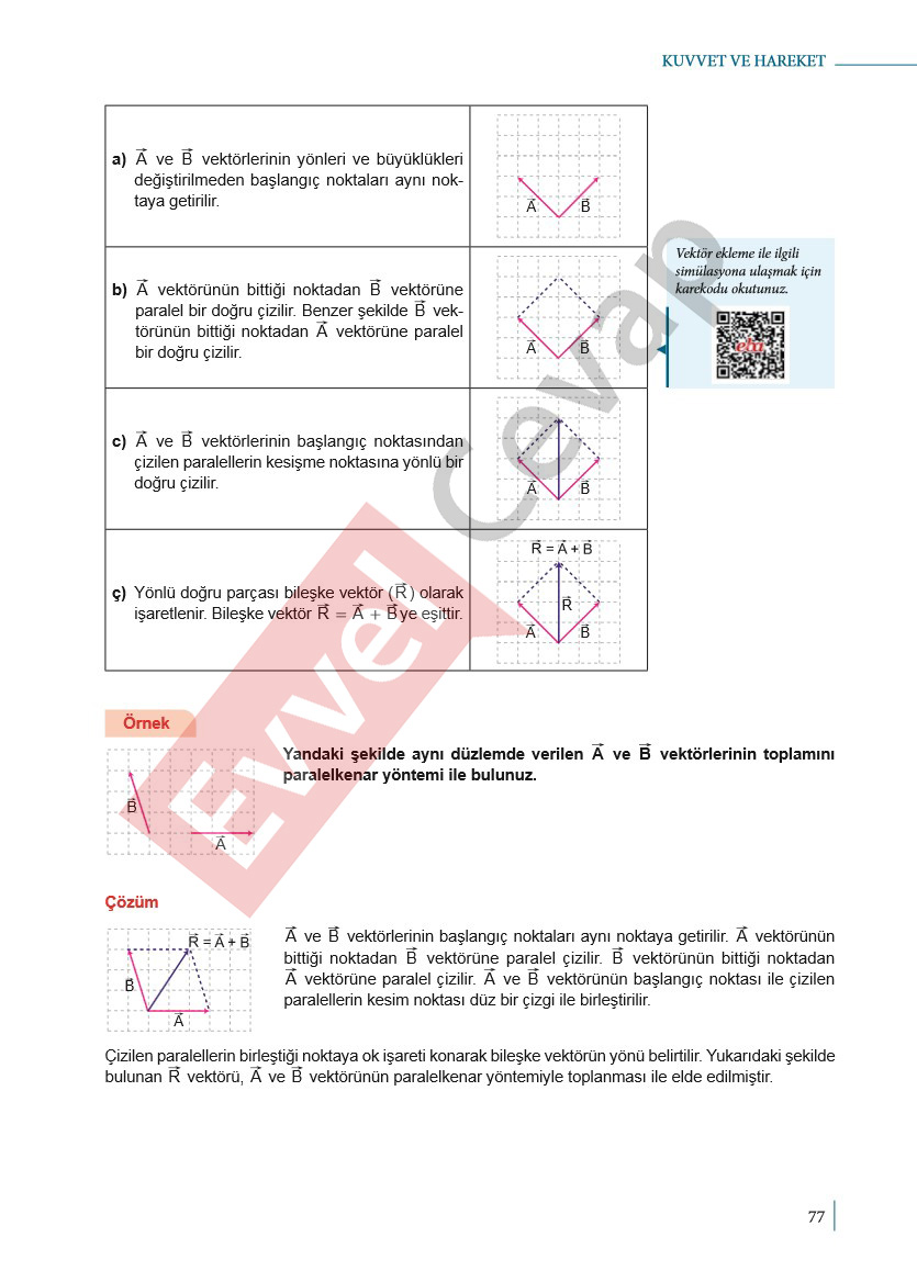 9. Sınıf Fizik Ders Kitabı Cevapları Sayfa 75-76-77-78-79-80-81-82-83-84-85