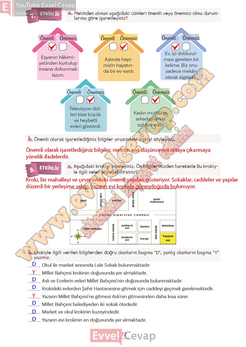5. Sınıf Meb Yayınları Türkçe Ders Kitabı Cevapları Sayfa 66-67-68-69 ...