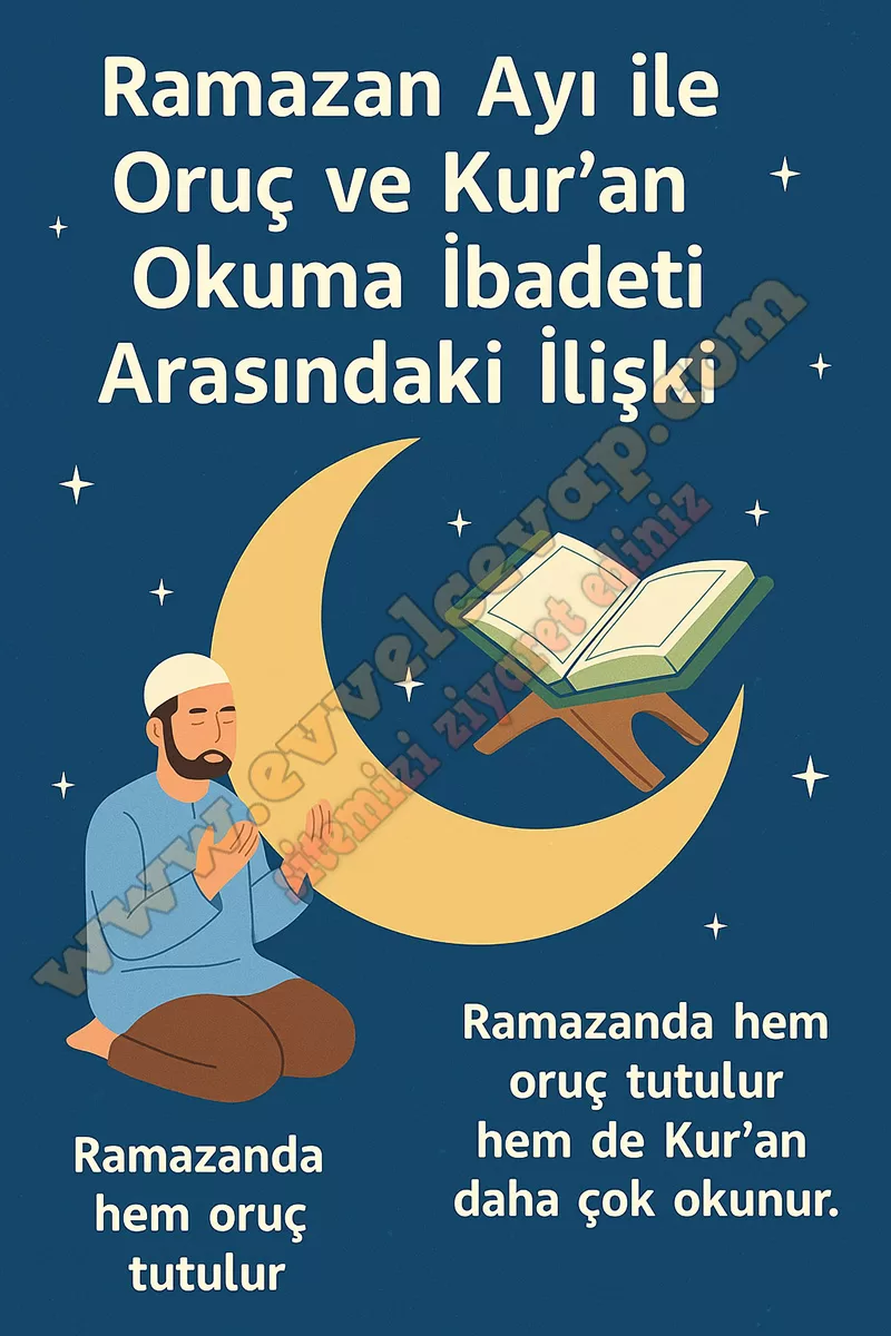 Ramazan ayı ile oruç ve Kur’an okuma ibadeti arasındaki ilişkiyi ...