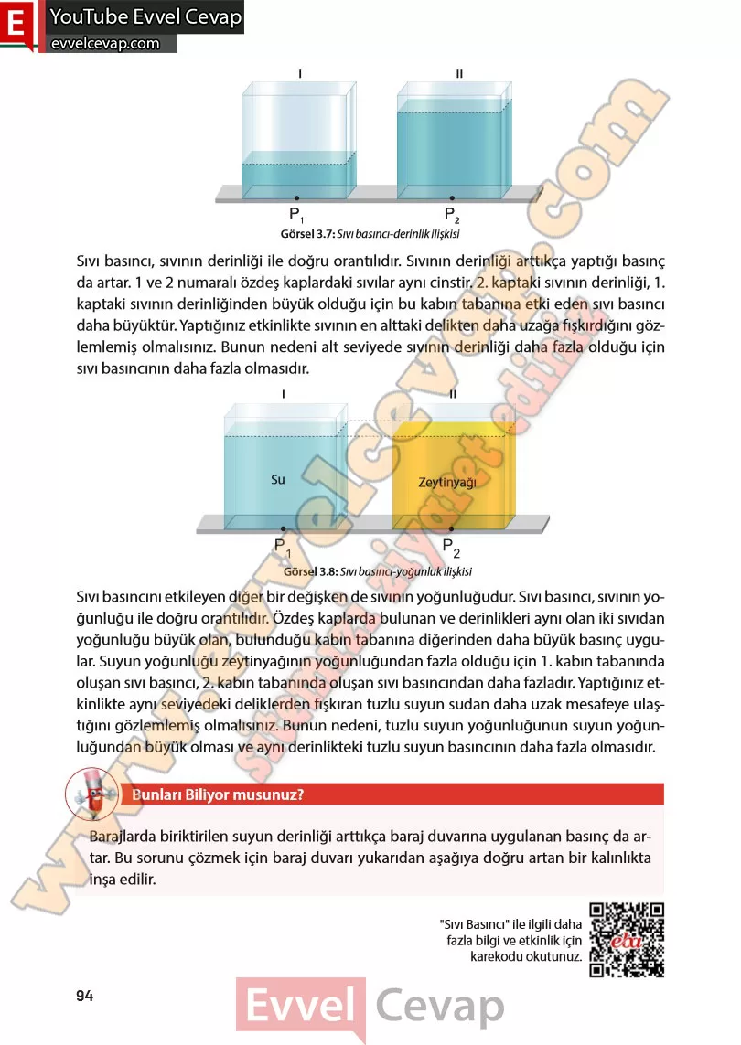 8. Sınıf Fen Bilimleri Ders Kitabı Cevapları Meb Yayınları Sayfa 93-94 ...